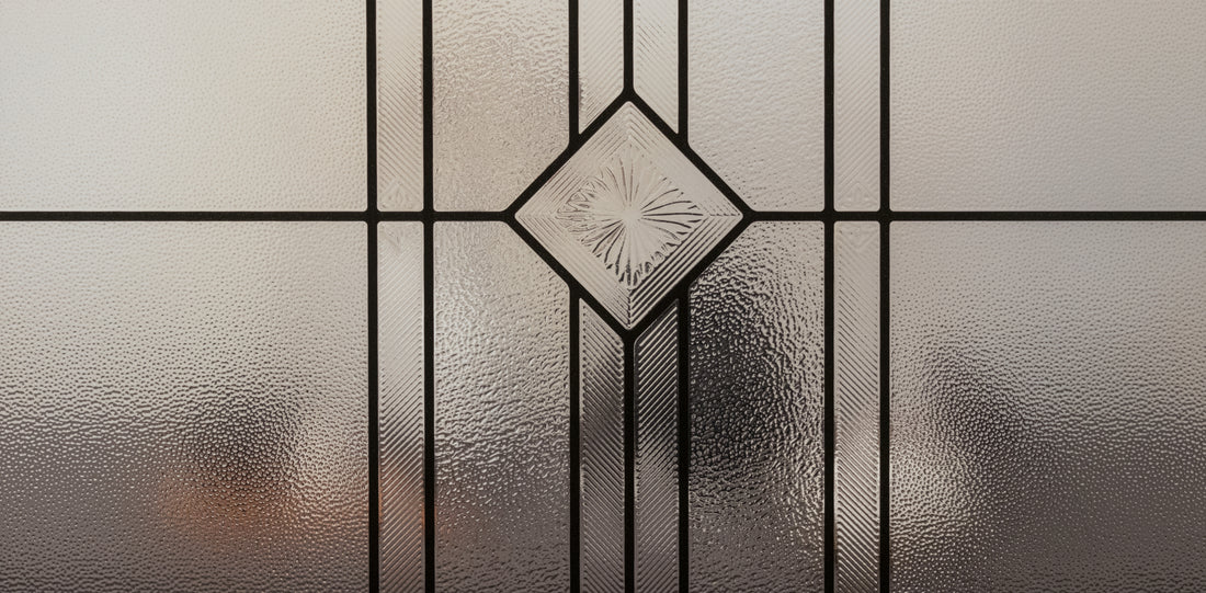 Geneva | Window Film with Textured Leaded Glass Pattern | Made in USA ...