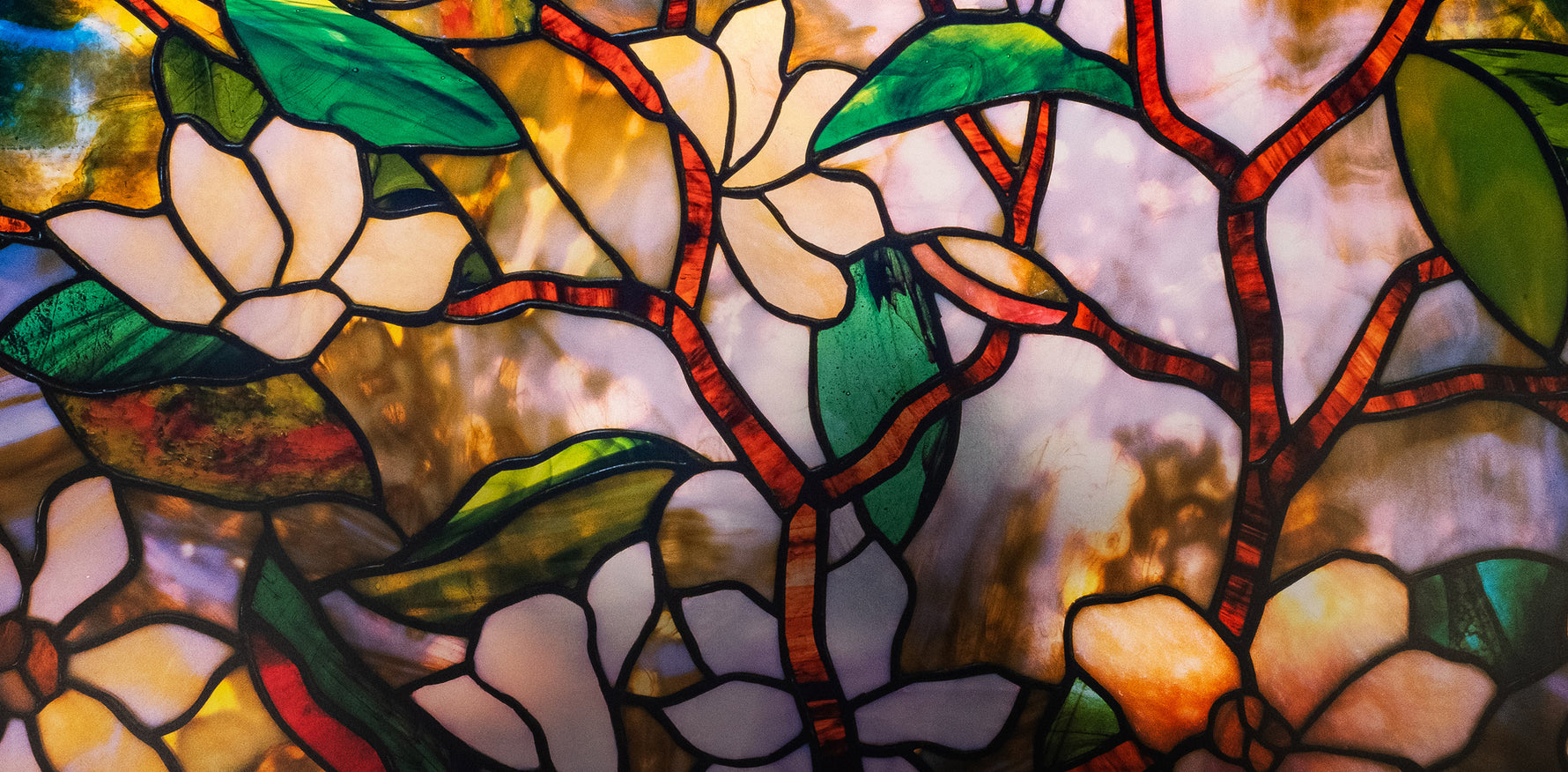 Magnolia | Window Film with Vibrant Colored Pattern | Made in USA ...