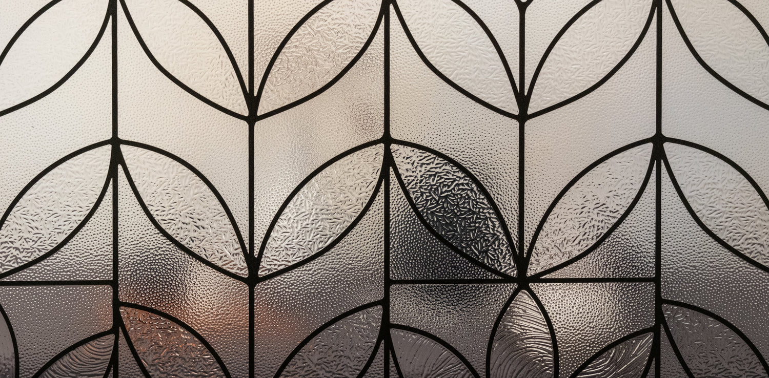 Orion | Window Film with Textured Leaded Glass Pattern | Made in USA ...