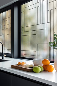 Skyline | Window Film with Textured Leaded Glass Pattern | Made in USA ...