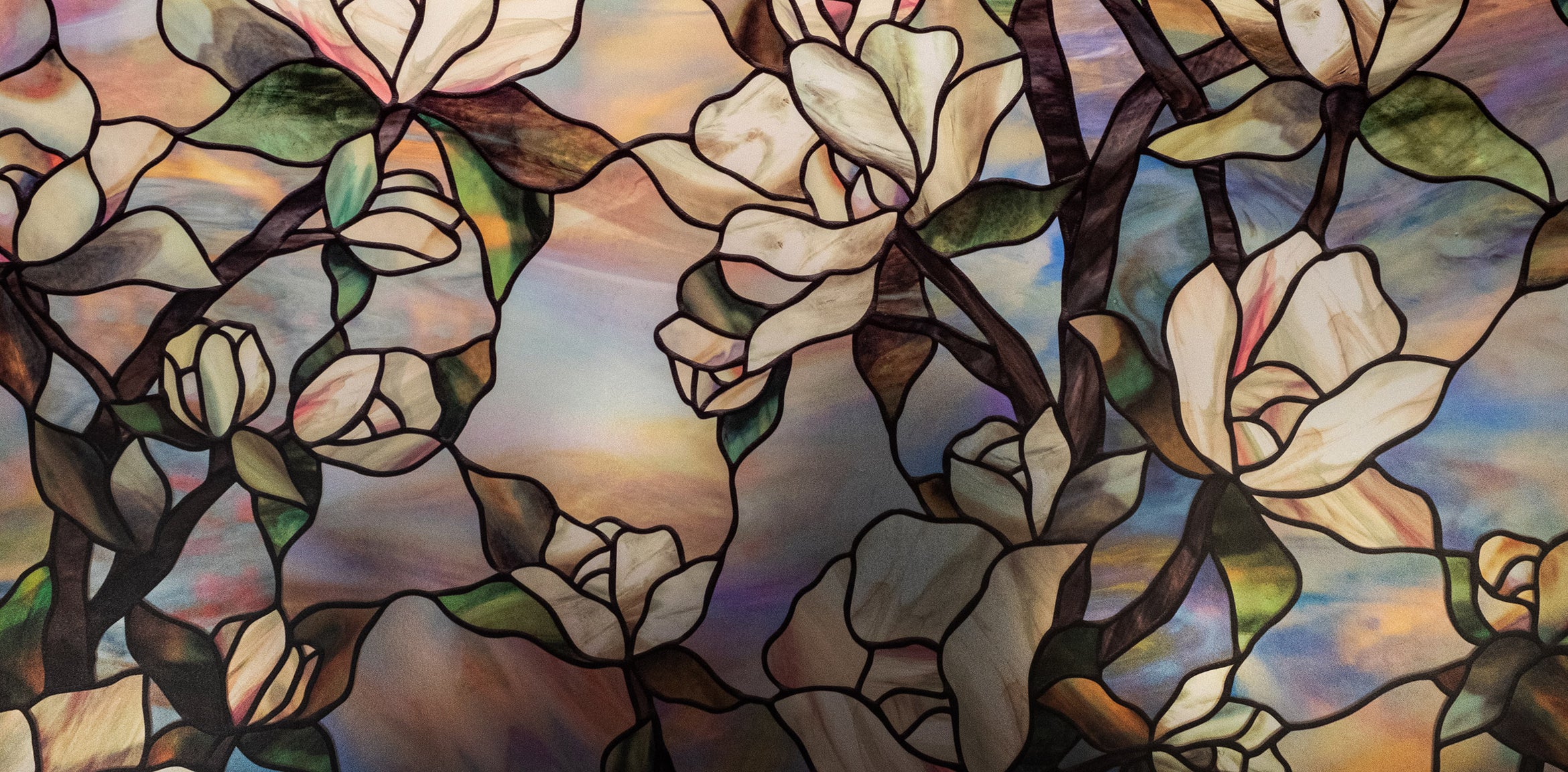 Star Magnolia | Window Film with Vibrant Colored Pattern | Made in USA ...