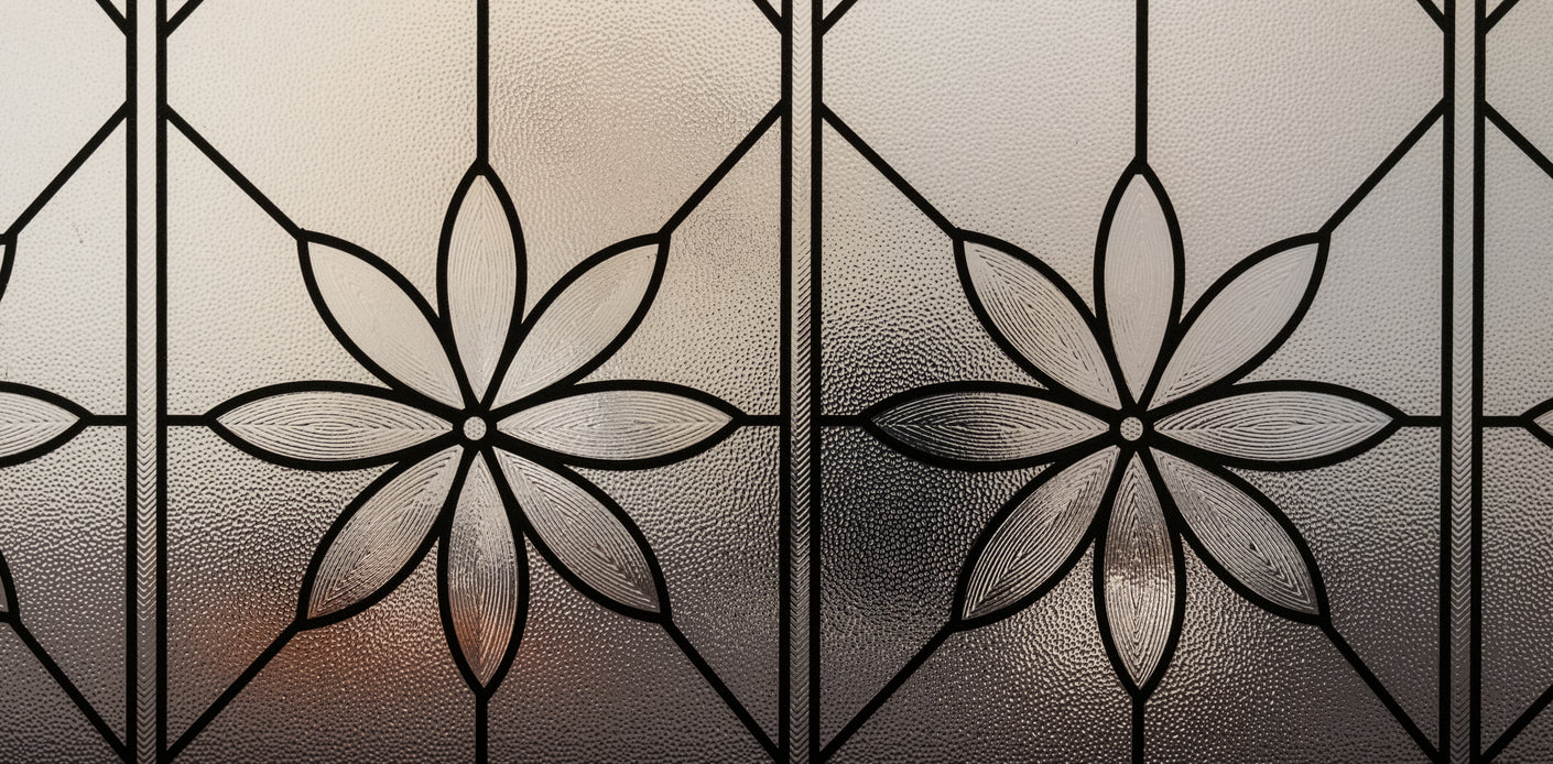Daisy | Window Film with Textured Leaded Glass Pattern | Made in USA ...